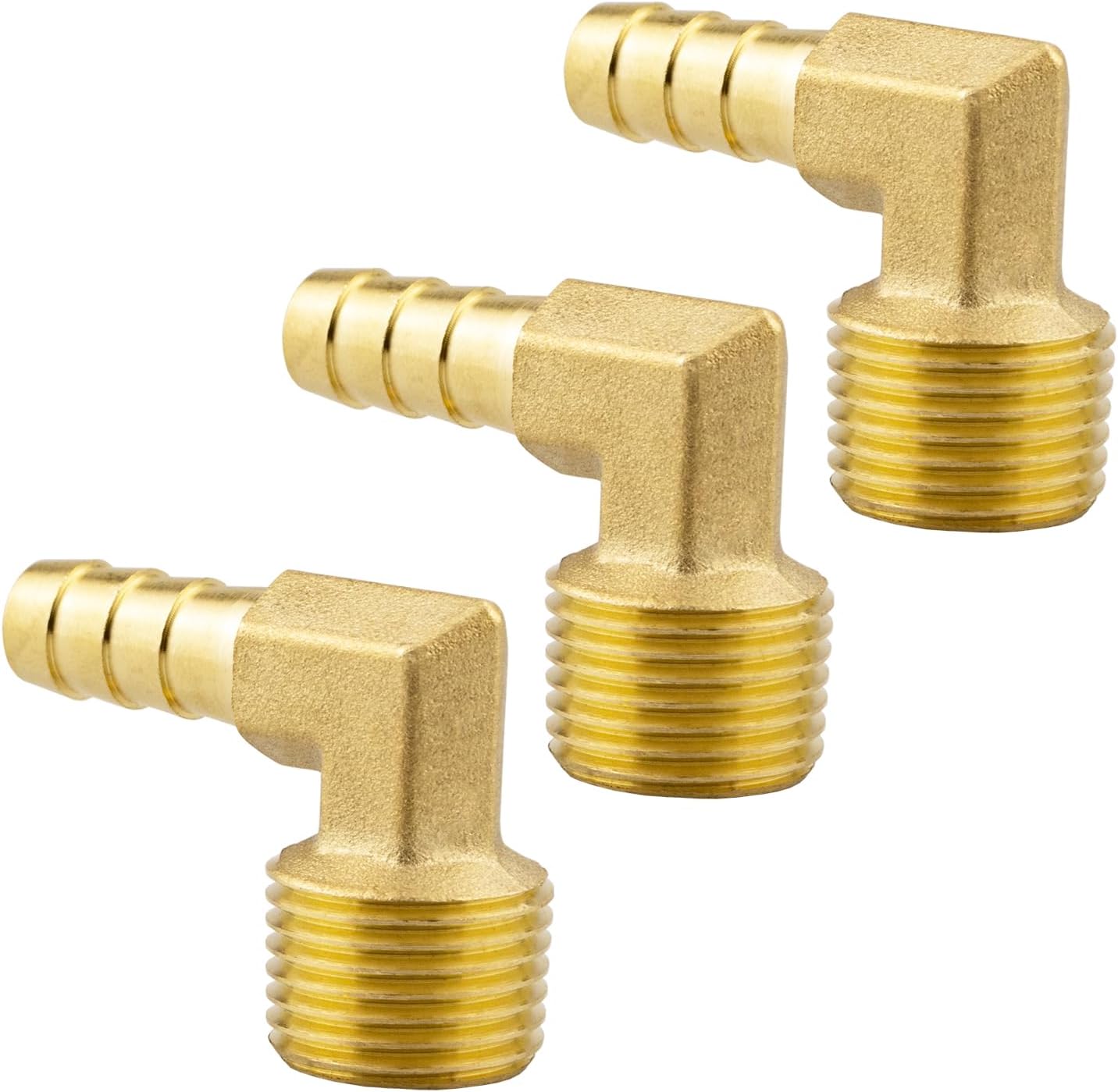 Amazon.com: Enoch's Land Brass Hose Barb,90 Degree Elbow,1/2" Barb x 1/ ...