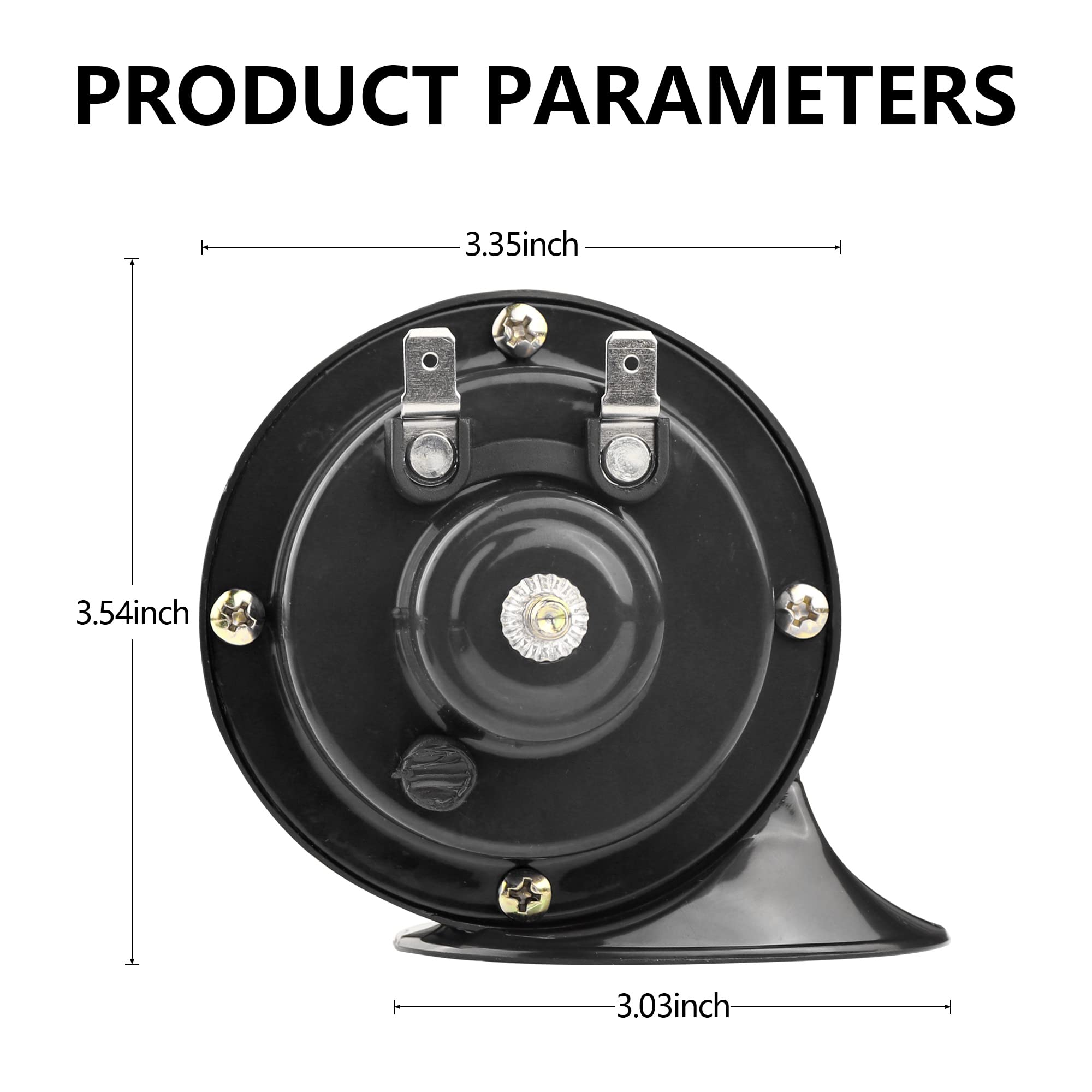 Snapklik.com : Super Loud 2PCS 12V Waterproof High Bass Car Horn ...