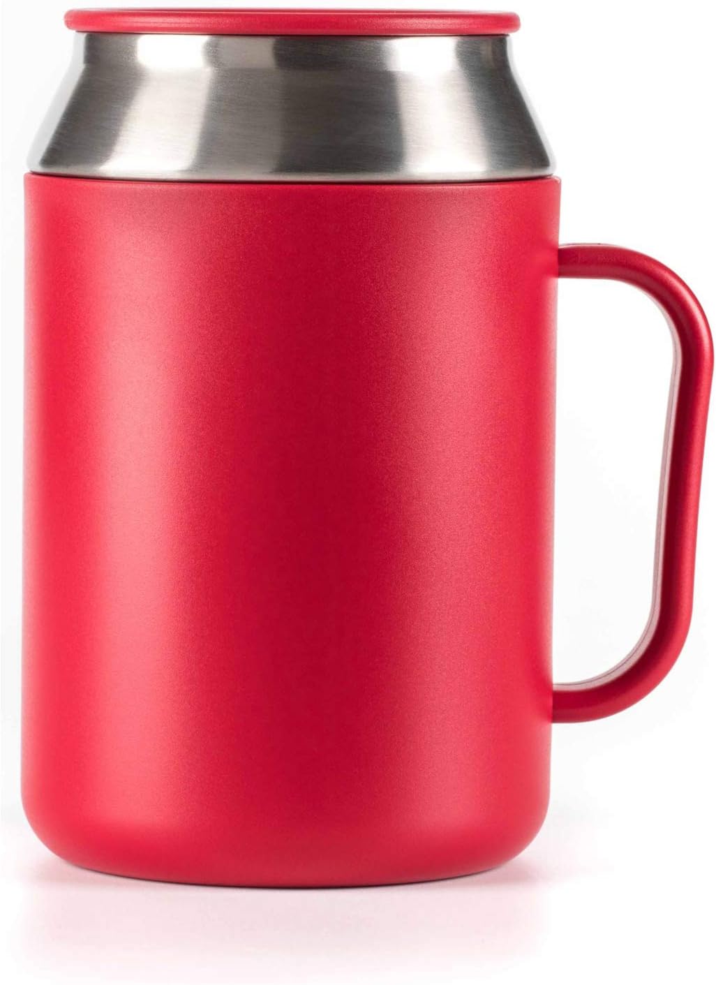 Amazon.com | Tupperware Steel and Plastic Desk Coffee Tea Mug (Red ...