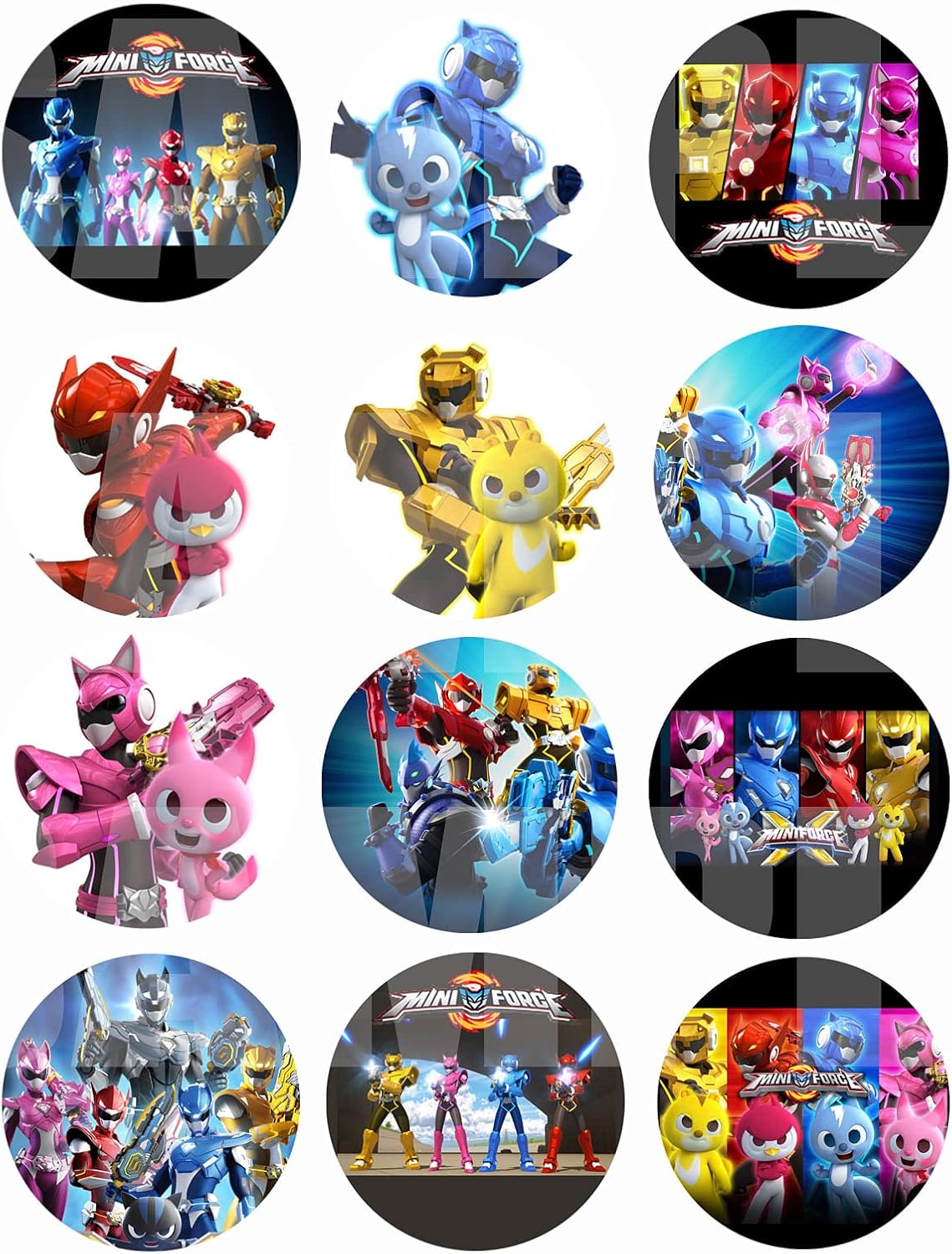 Amazon.com: Homemade MINI FORCE Stickers, Large 2.5“ Round Circle DIY ...