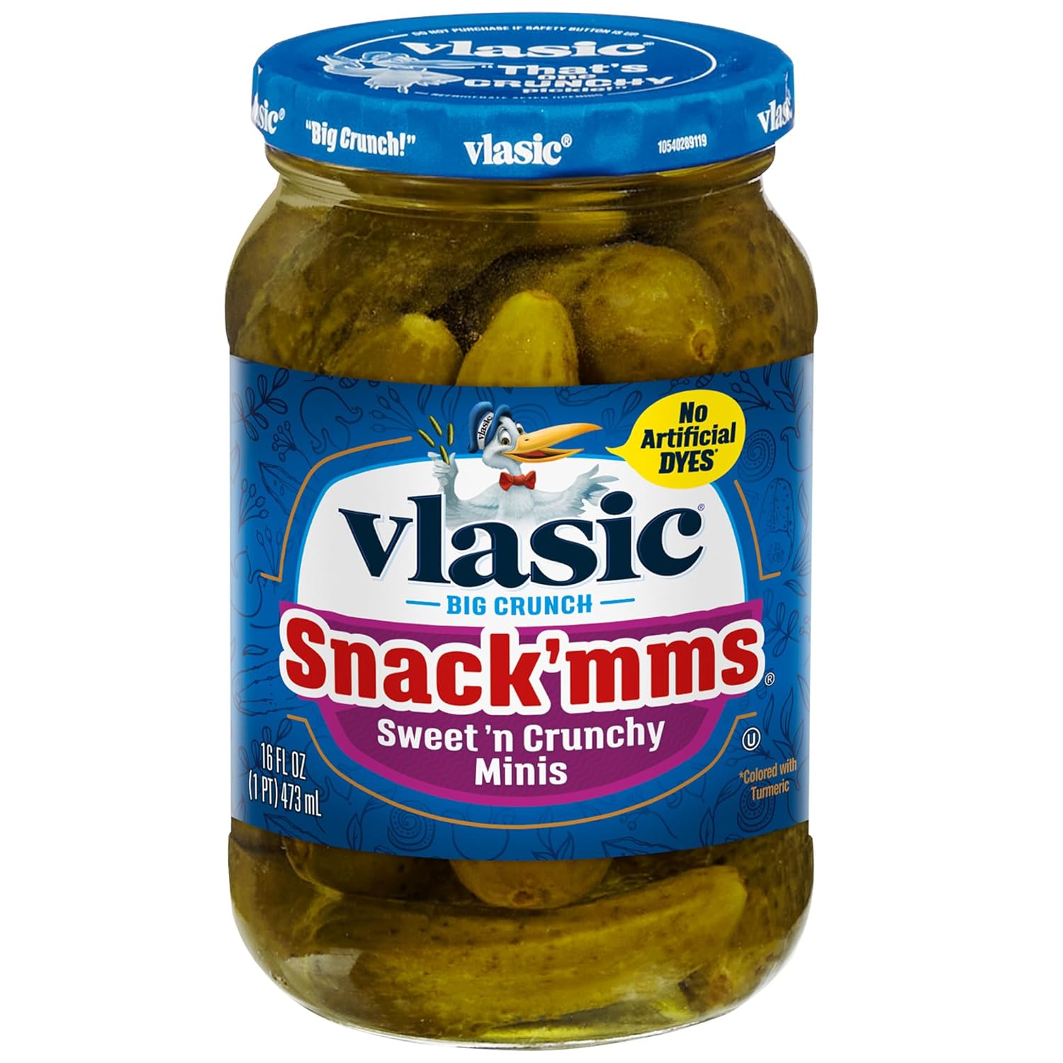 Amazon.com : Vlasic Snack'mms Sweet'n Crunchy Mini Pickles, 16 FL OZ ...