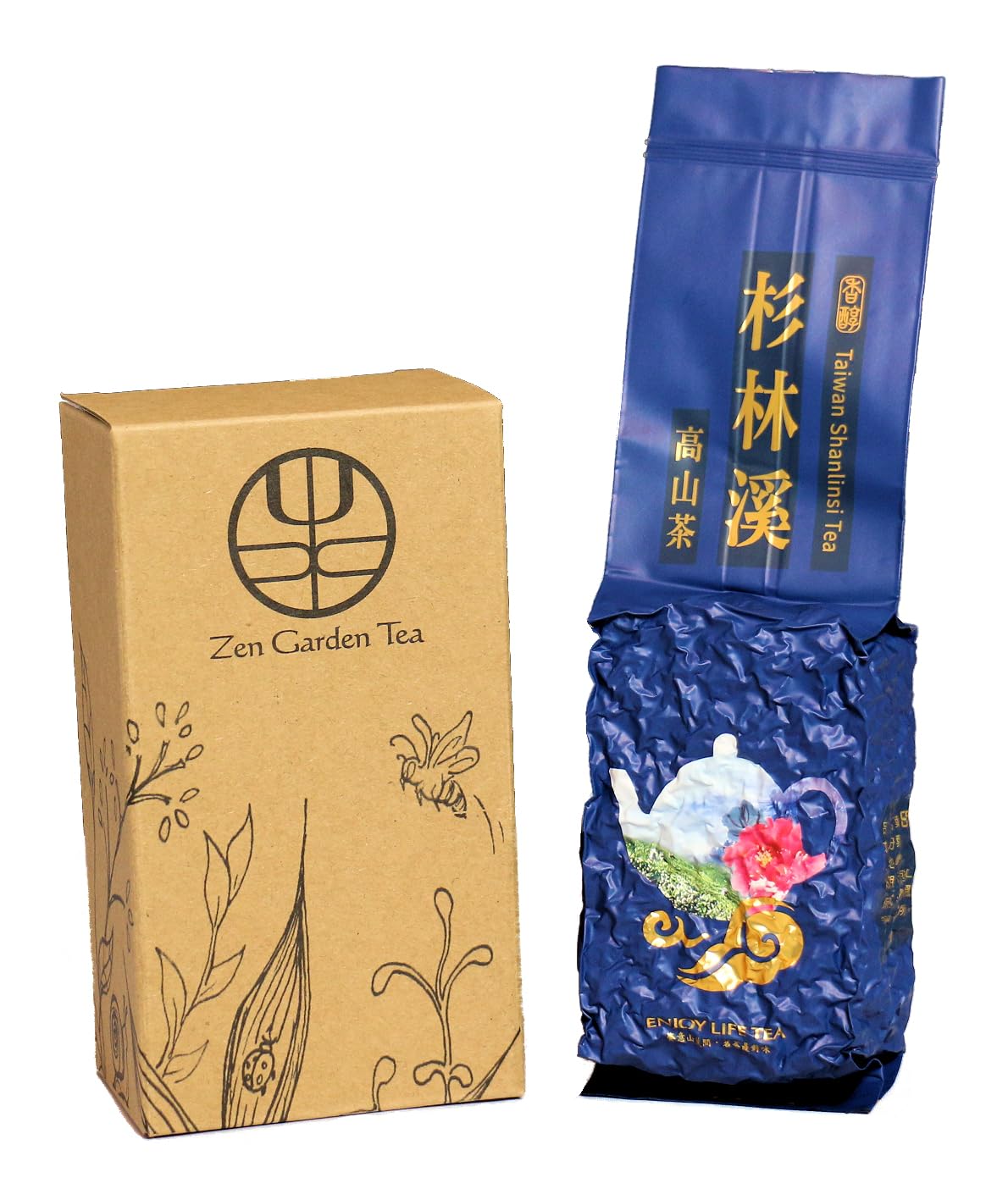 Amazon.com : Zen Garden Tea Taiwan Shan Lin Xi Oolong Tea - 150g (5.3oz ...