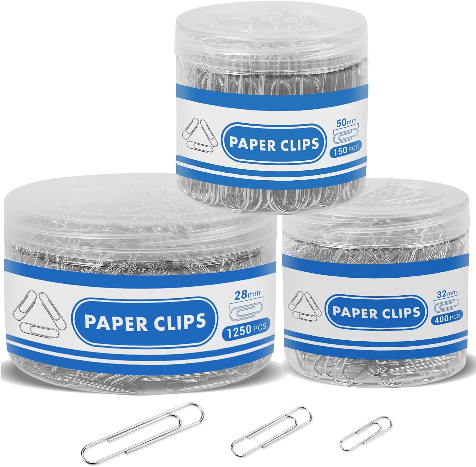 Amazon.com : 700 Paper Clips,Medium and Jumbo Size,Paperclips for ...