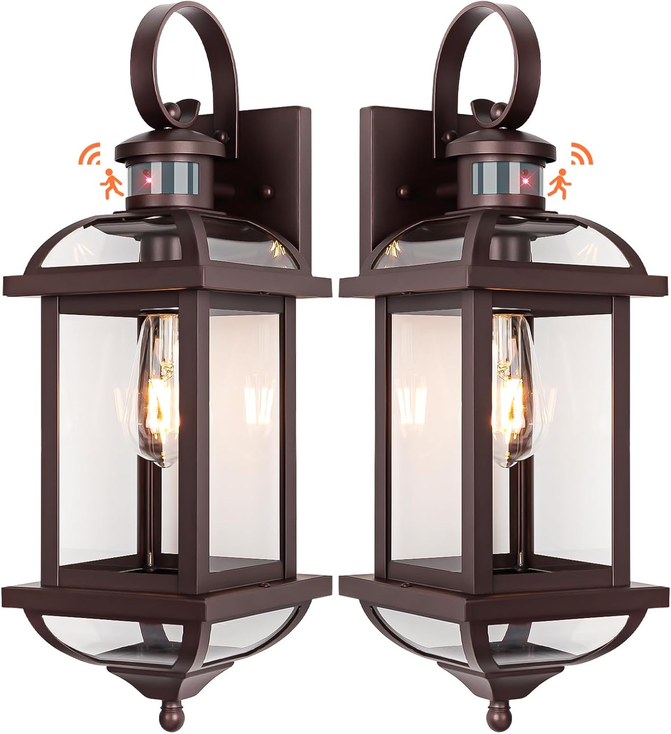 Amazon.com: Roravilila Motion Sensor Outdoor Lights Dusk to Dawn, 19 ...