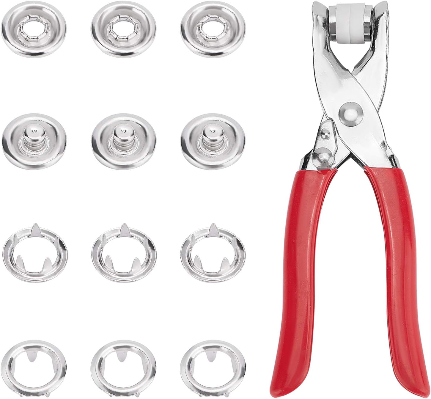 PandaHall Kit pinze per Bottoni Automatici, 30 Set Bottoni Automatici ...