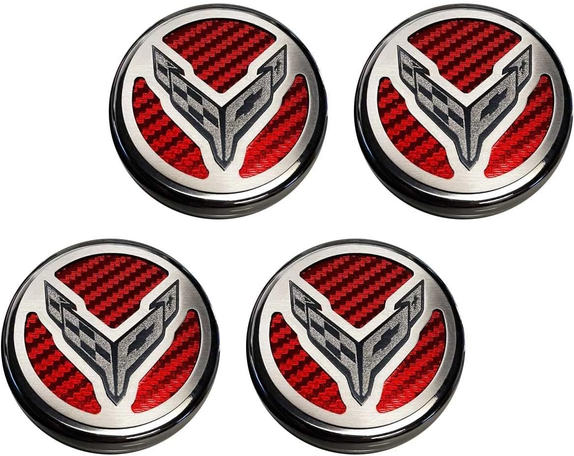 Amazon.com: American Car Craft 883049-RD 4pc Engine Cap Cover Set w/Red ...