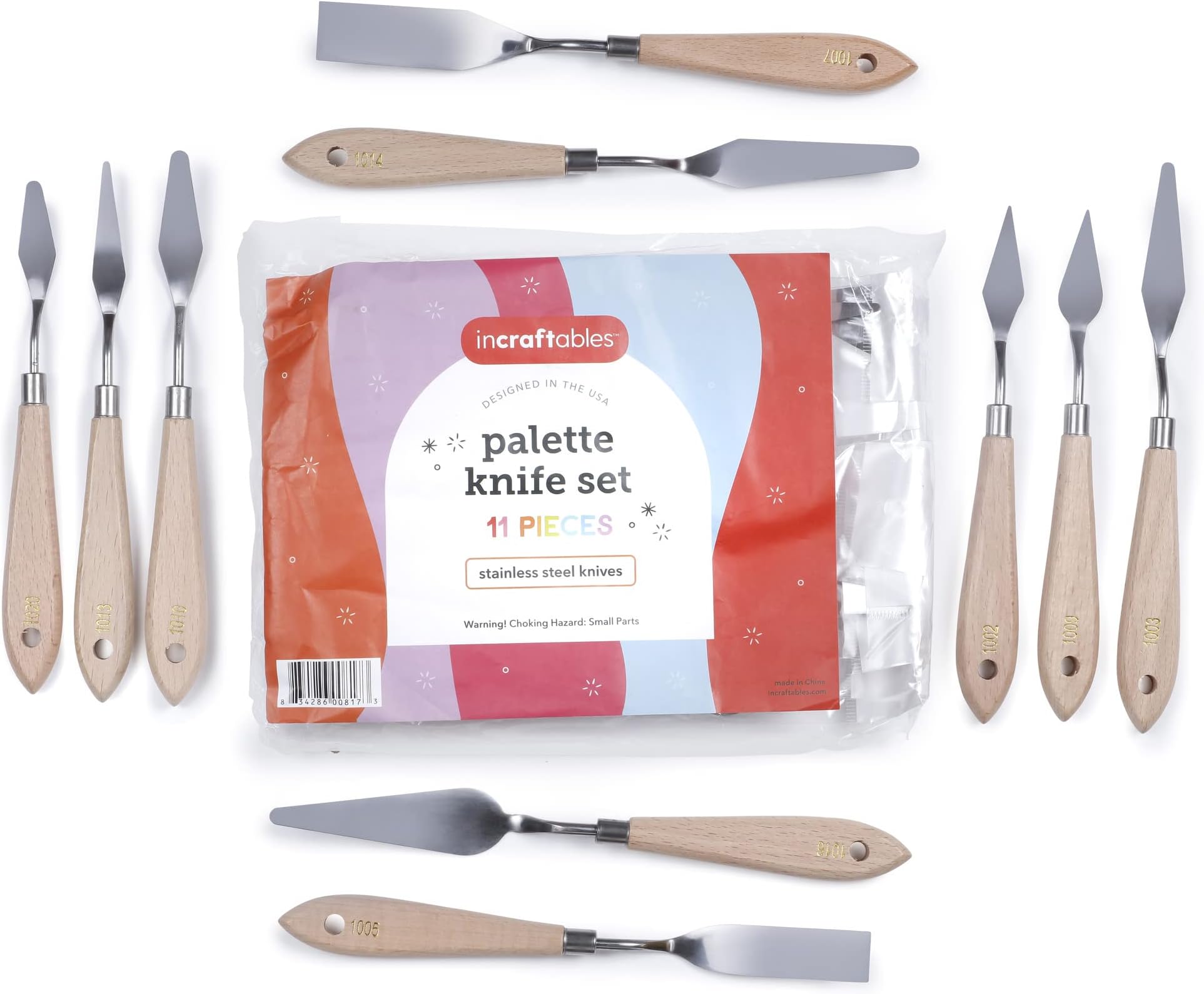 Amazon.com: 16 Pieces Painting Knife Set Stainless Steel Palette Knife ...