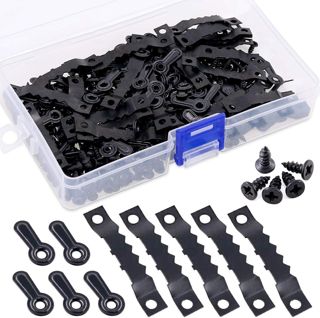 160Pcs Picture Hangers Kit, Including 80Pcs Black Sawtooth Picture ...