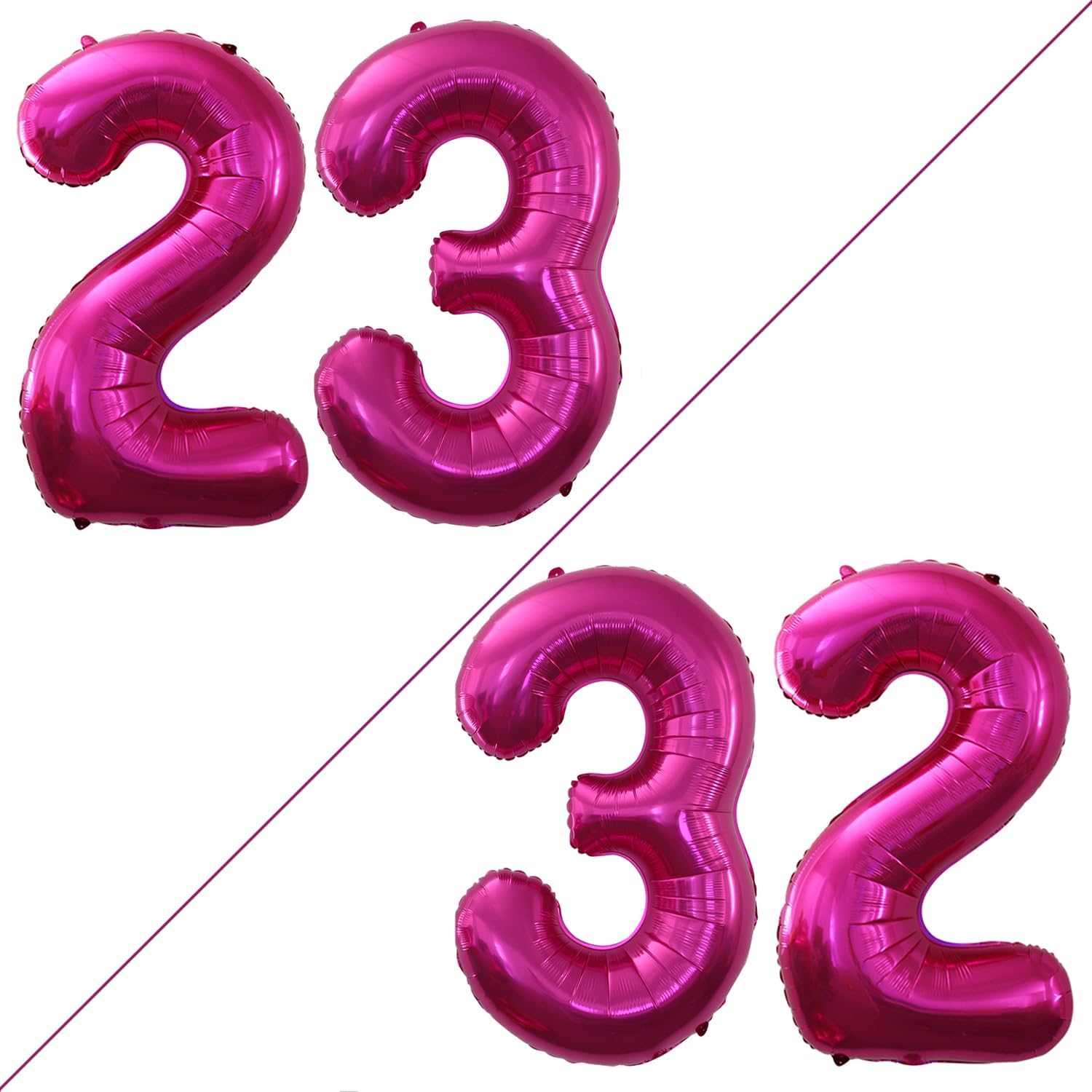Amazon.com: GOER Number 23 Balloons for 23rd Birthday Party Decorations ...