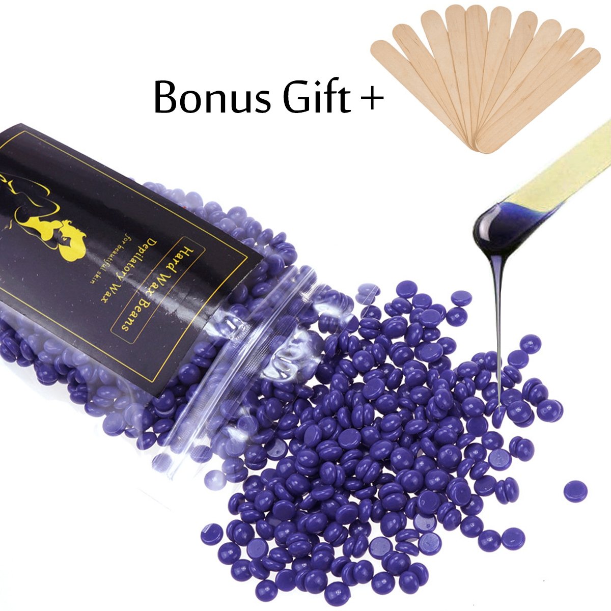 Amazon.com : Hair Removal Hard Wax Beans Hard Body Waxing Beans ...