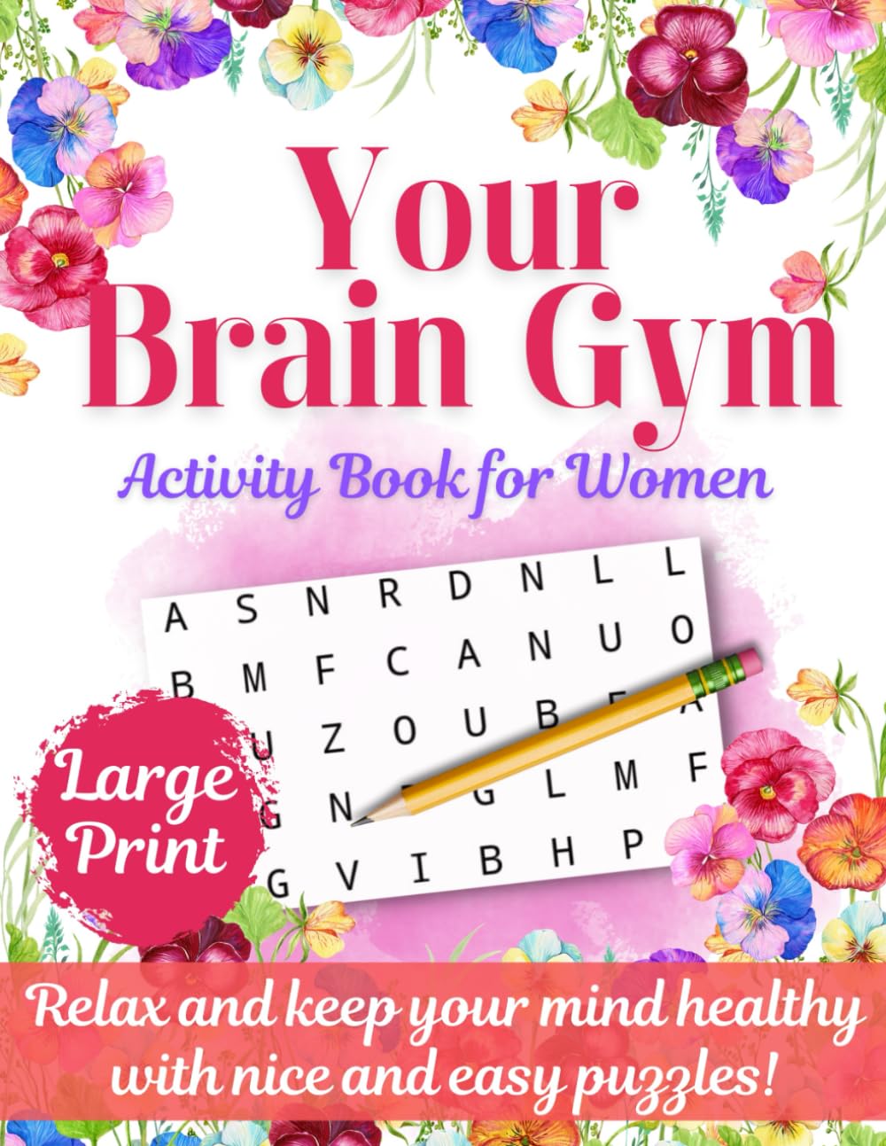 Amazon.com: ACTIVITY BOOK FOR WOMEN: YOUR BRAIN GYM. Relax and Keep ...