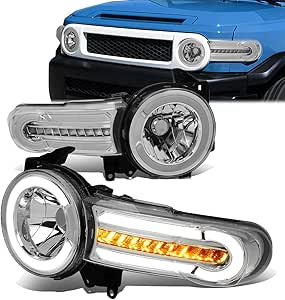 Amazon.com: LED DRL Headlight Assemblies with Front Signal Lights ...