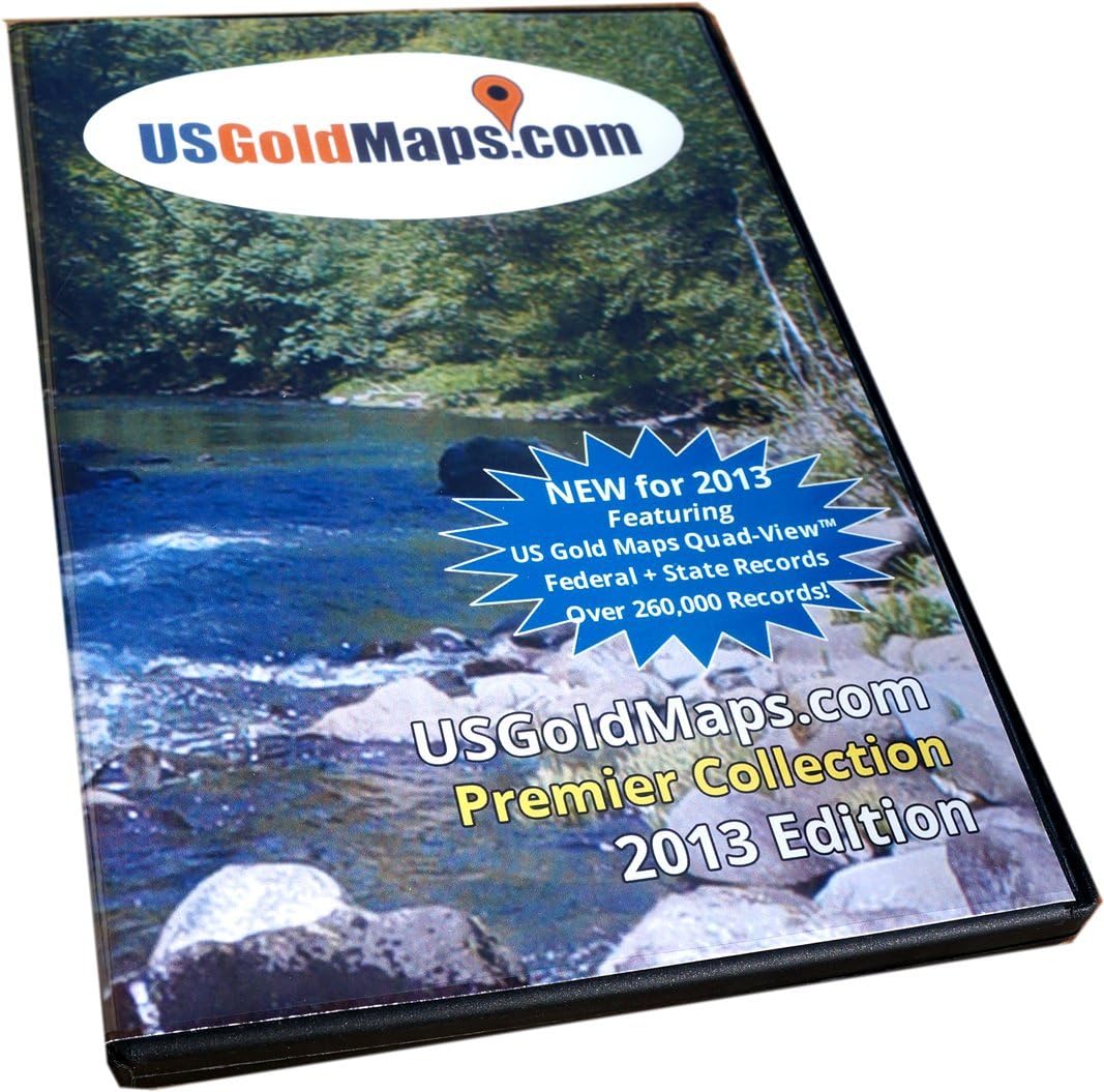 Amazon.com: Active & Abandoned Gold Claims Map + Federal USGM Quad-View ...