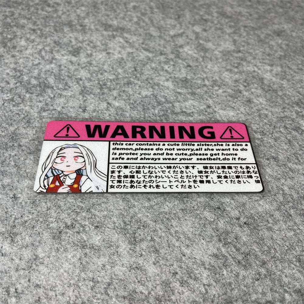 Amazon.com - Horayten Warning Anime Girl Car Stickers for Cartoon Kanao ...
