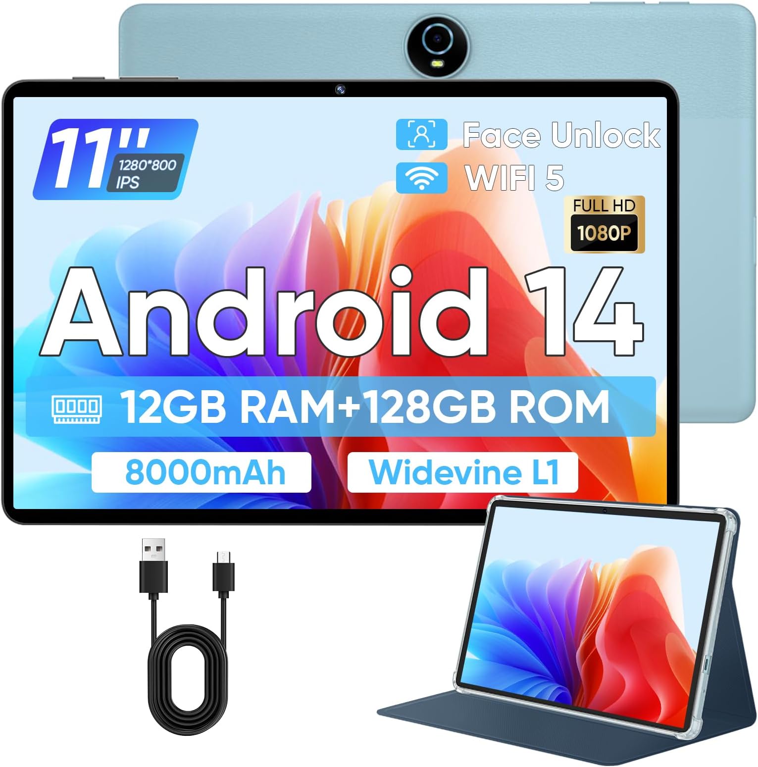 TPSPAD Tablet window s 11 Tablet Touch 10.1 Pollici 6GB RAM+64GB ROM ...