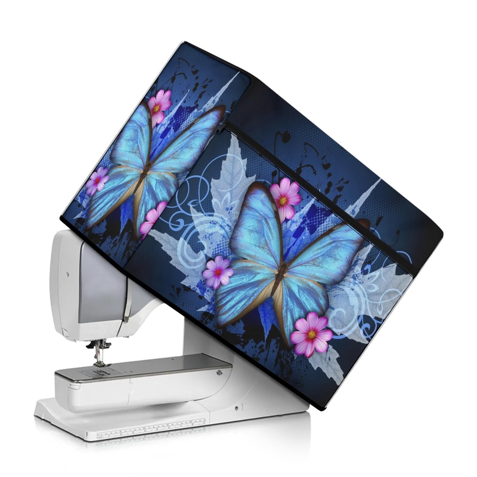 Amazon.com: Kathyboom Butterfly and Flower Sewing Machine Cover with ...
