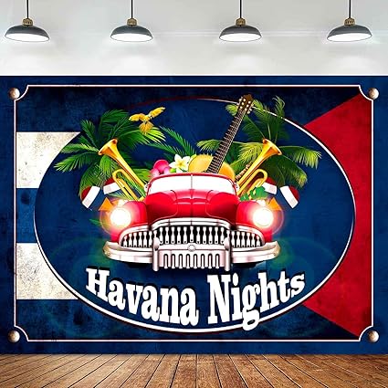 Amazon.com : KIKIDOR 10x7ft Havana Night Backdrop Cuban Vintage Car ...