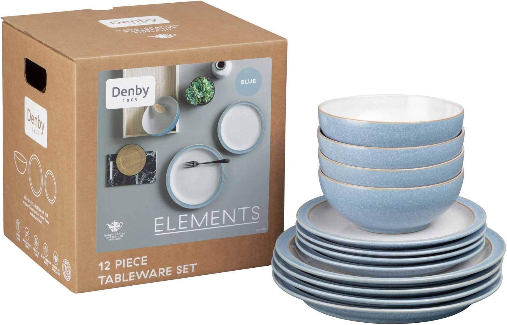 Morris & Co 12 Piece Dinner Set : Amazon.co.uk: Home & Kitchen