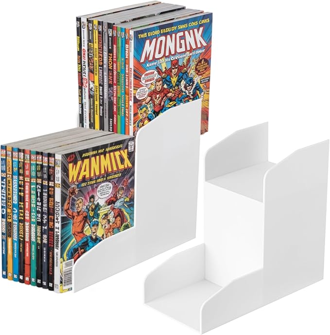 Amazon.com: Thyle 2 Pack 2-Tier Manga Shelf Risers, Space-Saving ...