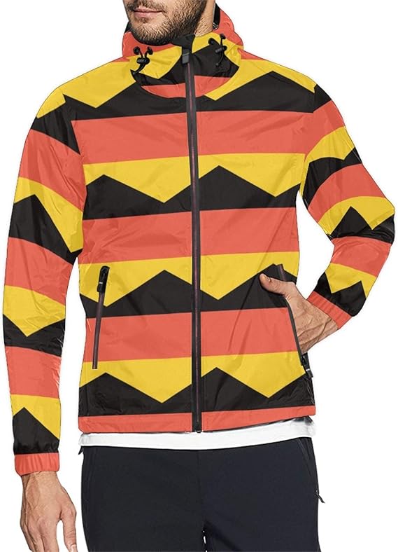 Germany Flag Mens and Womens Windproof Jacket Windbreaker at Amazon Men ...