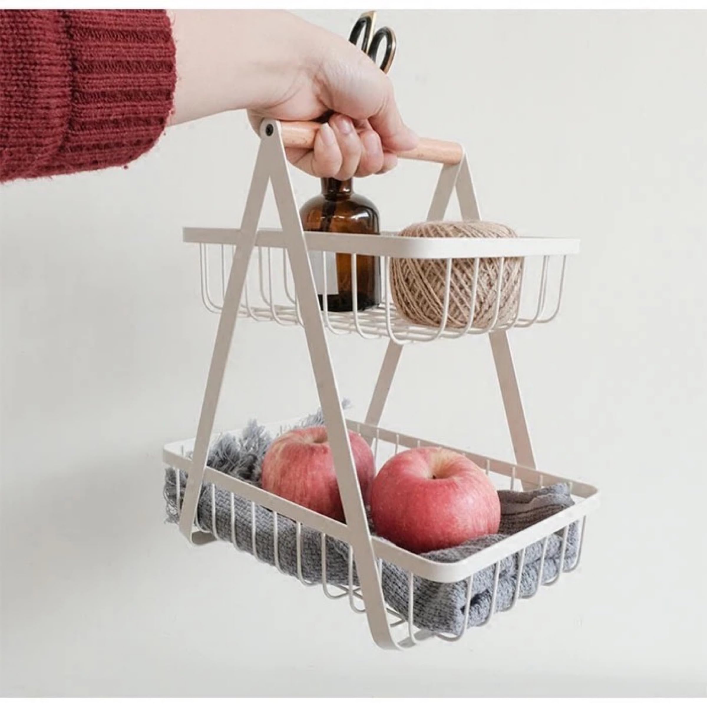 Snapklik.com : 2 Tier Countertop Fruit Basket Bowl For Kitchen, Kitchen ...
