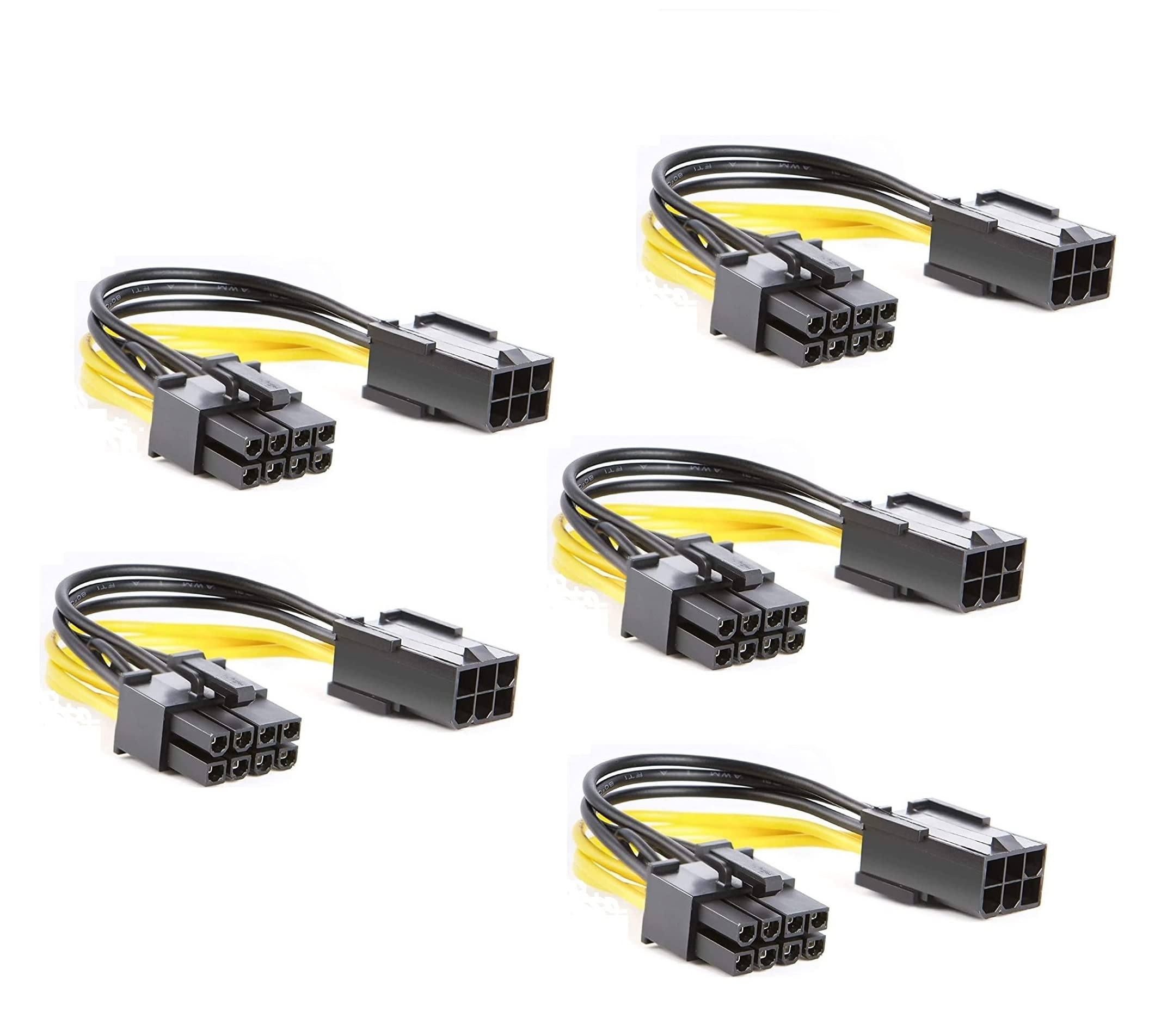 Amazon.in: Buy LipiWorld® 6 Pin to 8 Pin Pcie Adapter Cable, 6pin ...