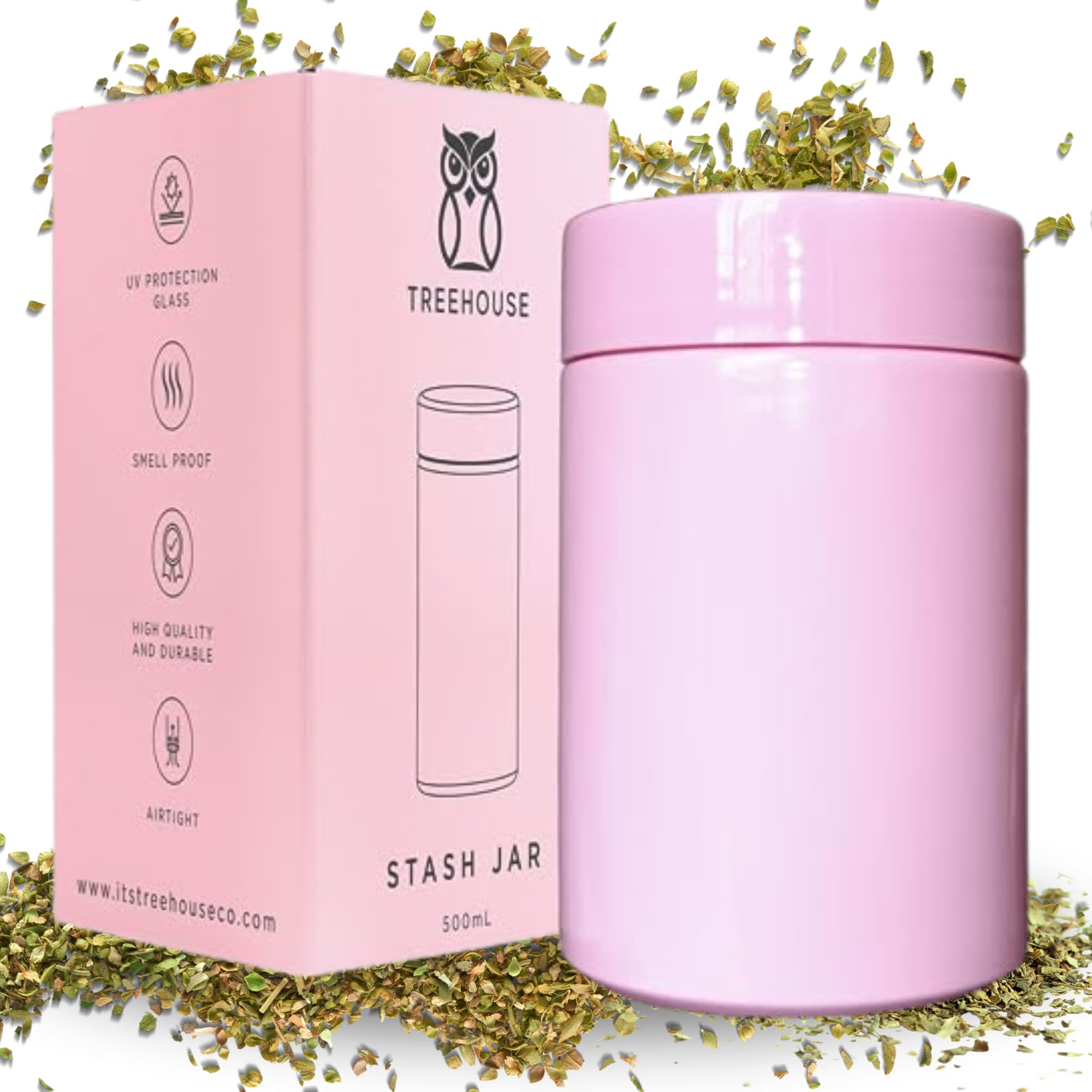 Amazon.com: Stash Jar Smell Proof Container (500mL) for Herbs, Spices ...