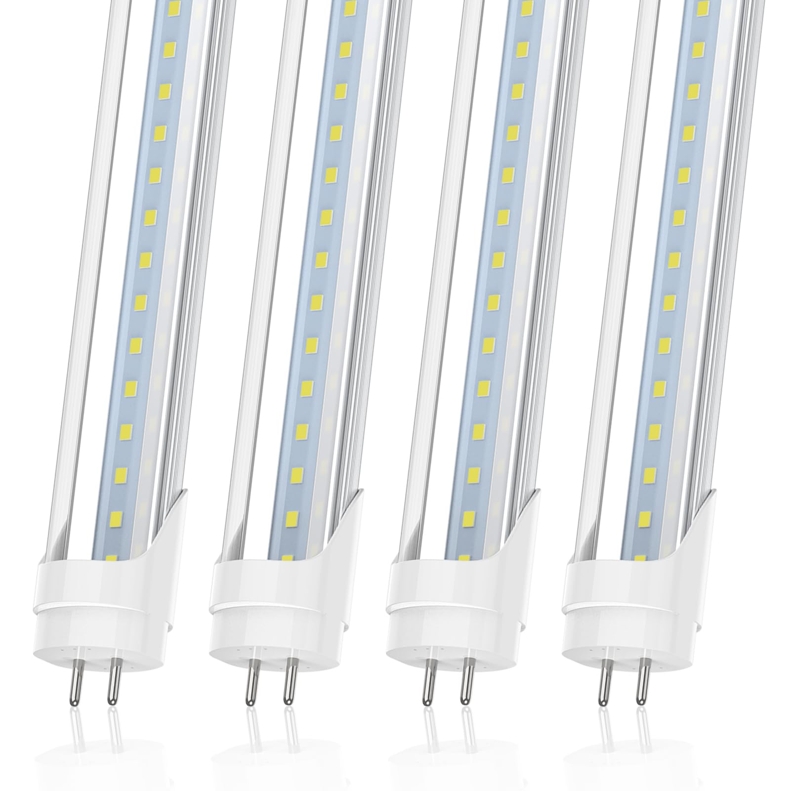 JESLED 4FT LED T8 Type A+B Tube Lights, 12W(50W Equivalent), 2400LM ...