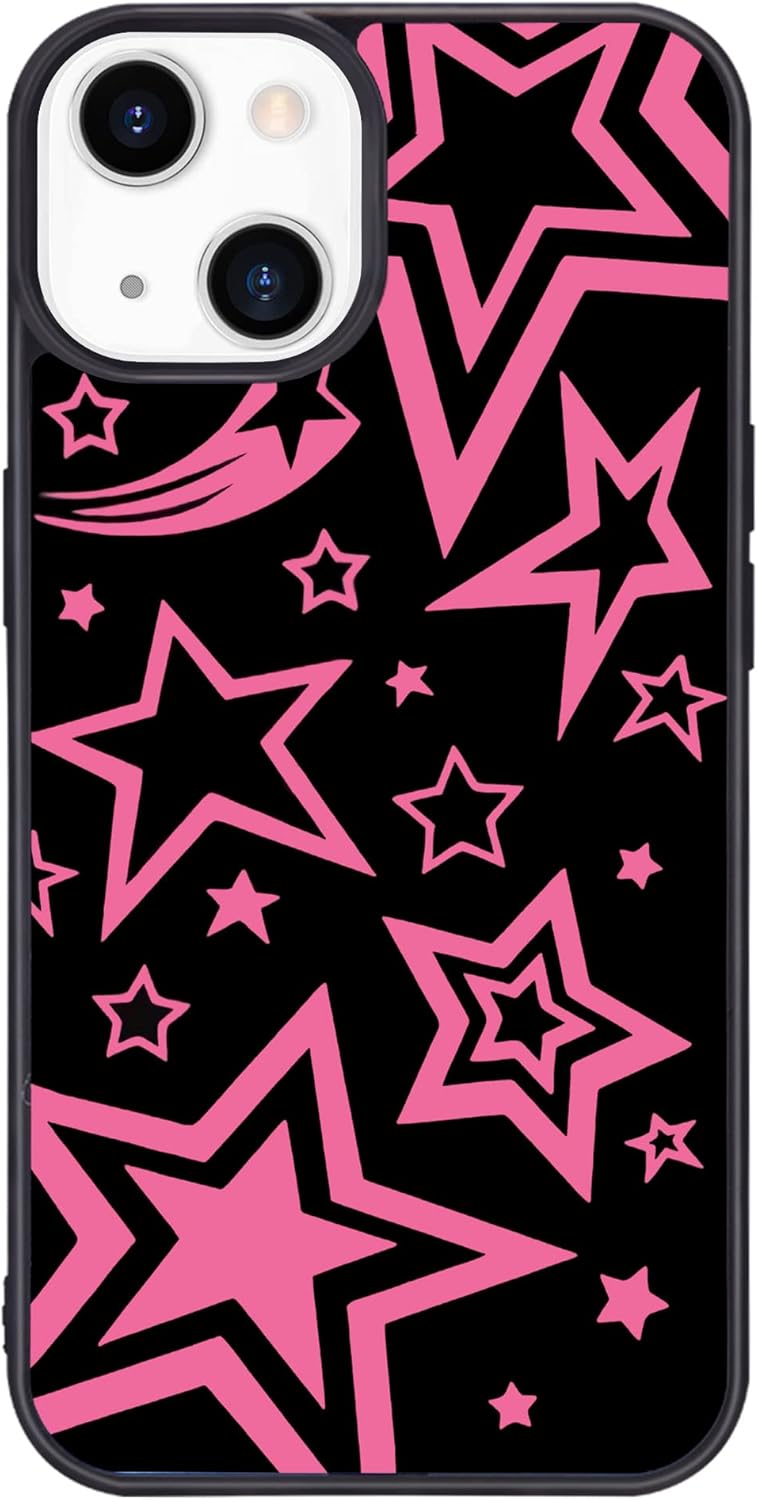 Amazon.com: Wihytec Pink Star Phone Case for iPhone 12/iPhone 12 Pro ...