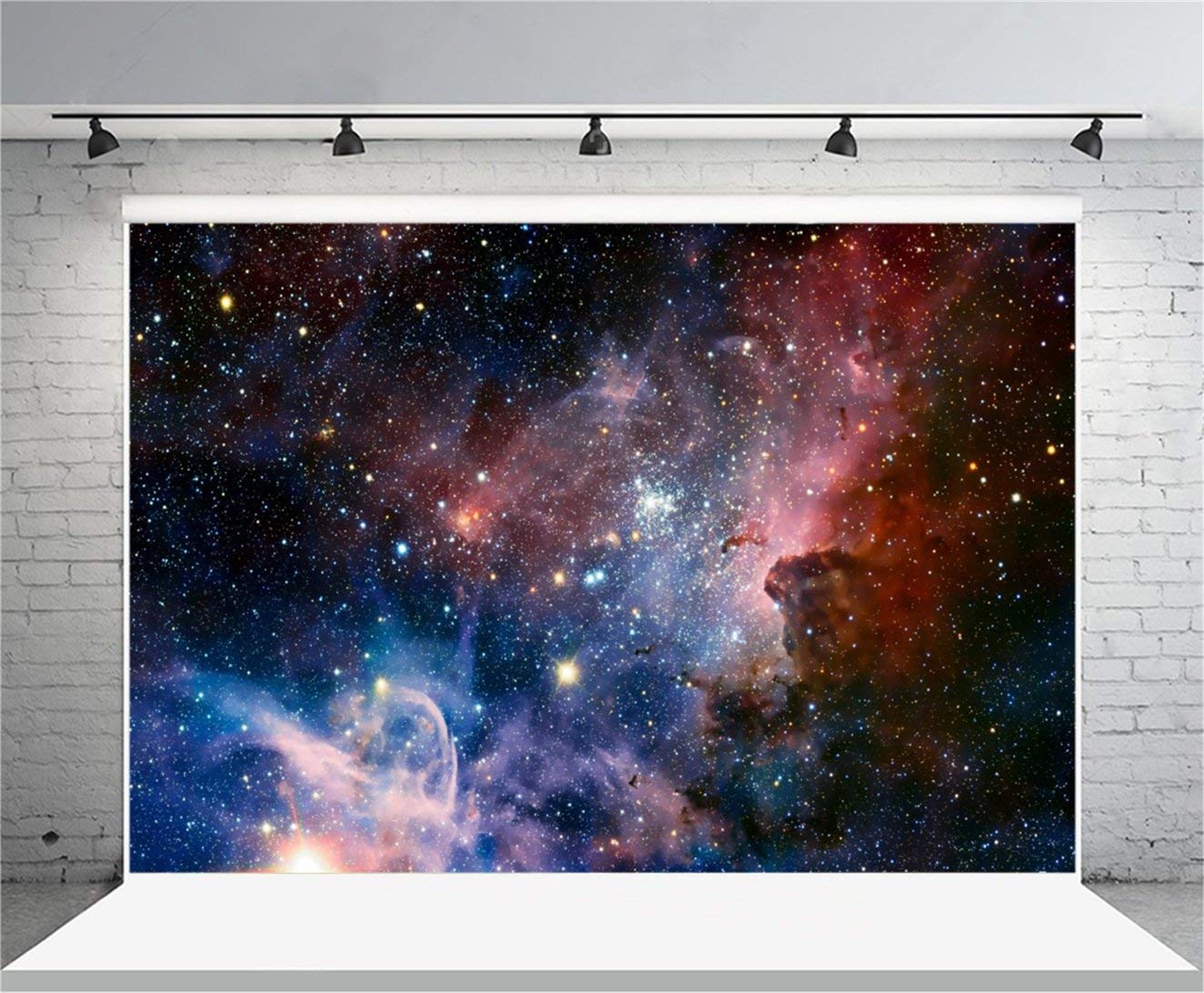 Amazon.com : AOFOTO 12x8ft Nebula Backdrop Cosmic Galaxy Photography ...