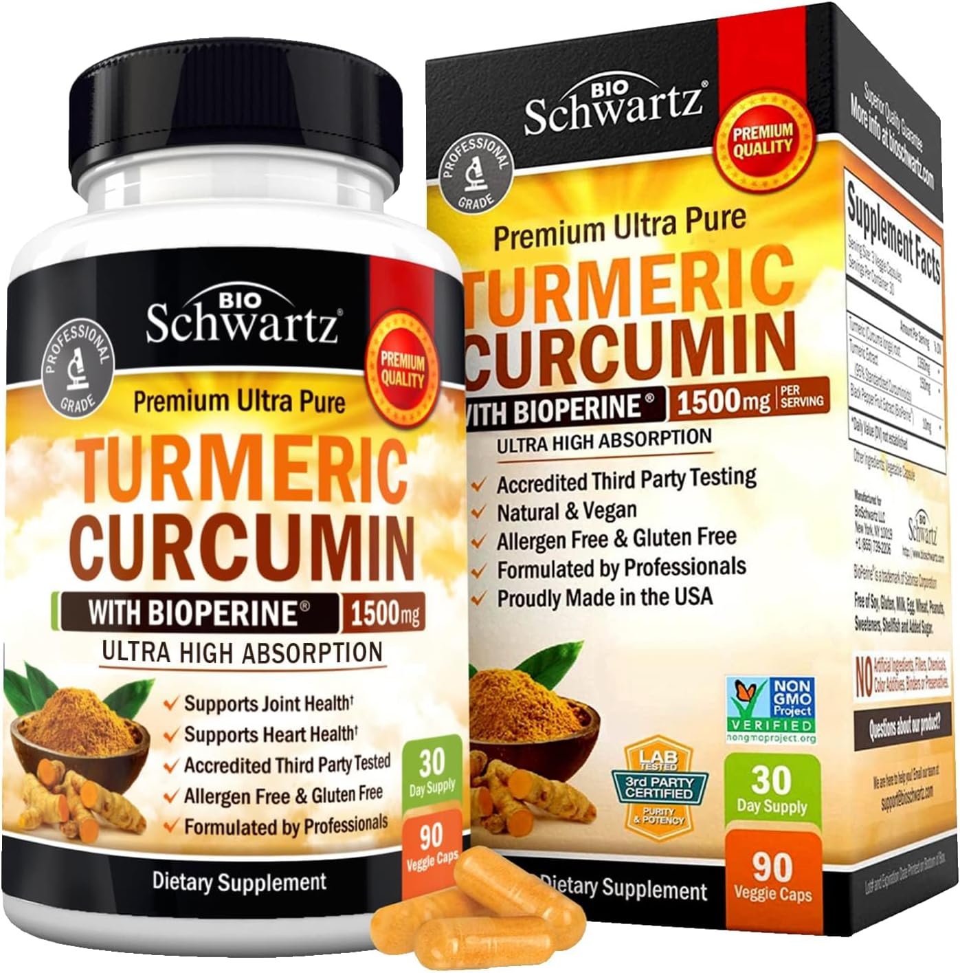 Amazon.com: Turmeric Curcumin with BioPerine 1500mg - Natural Joint ...
