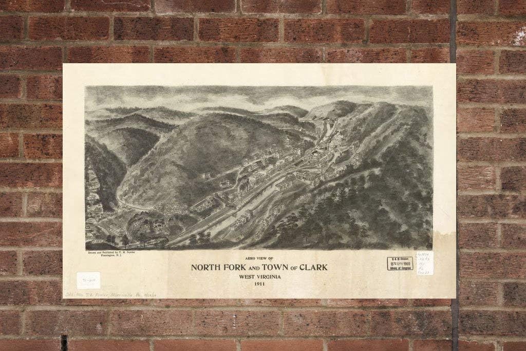 Amazon.com: Retro Printing Company Vintage North Fork Map, Aerial North ...