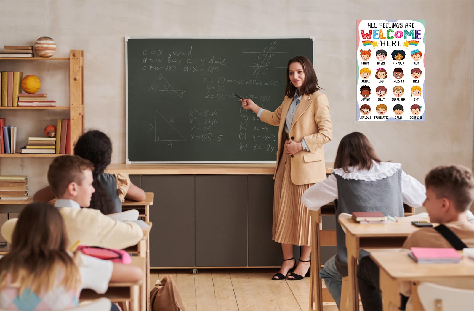 Snapklik.com : Feelings Chart Poster For Kids Emotions Chart Learning ...