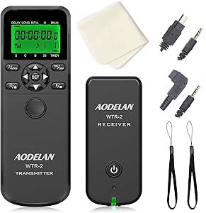 Amazon.com : Camera Wireless Timer Remote Shutter Release, AODELAN Intervalometer HDR Remote ...