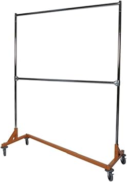 Amazon.com: Deluxe Commercial Grade Rolling Z Rack Garment Rack with ...