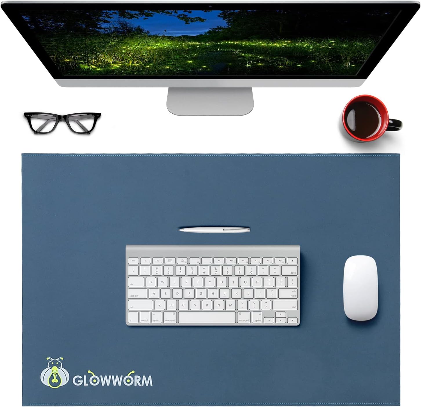 Amazon.com : Non-Slip Desk Pad, Desk Mat, Waterproof PU Leather Desk ...