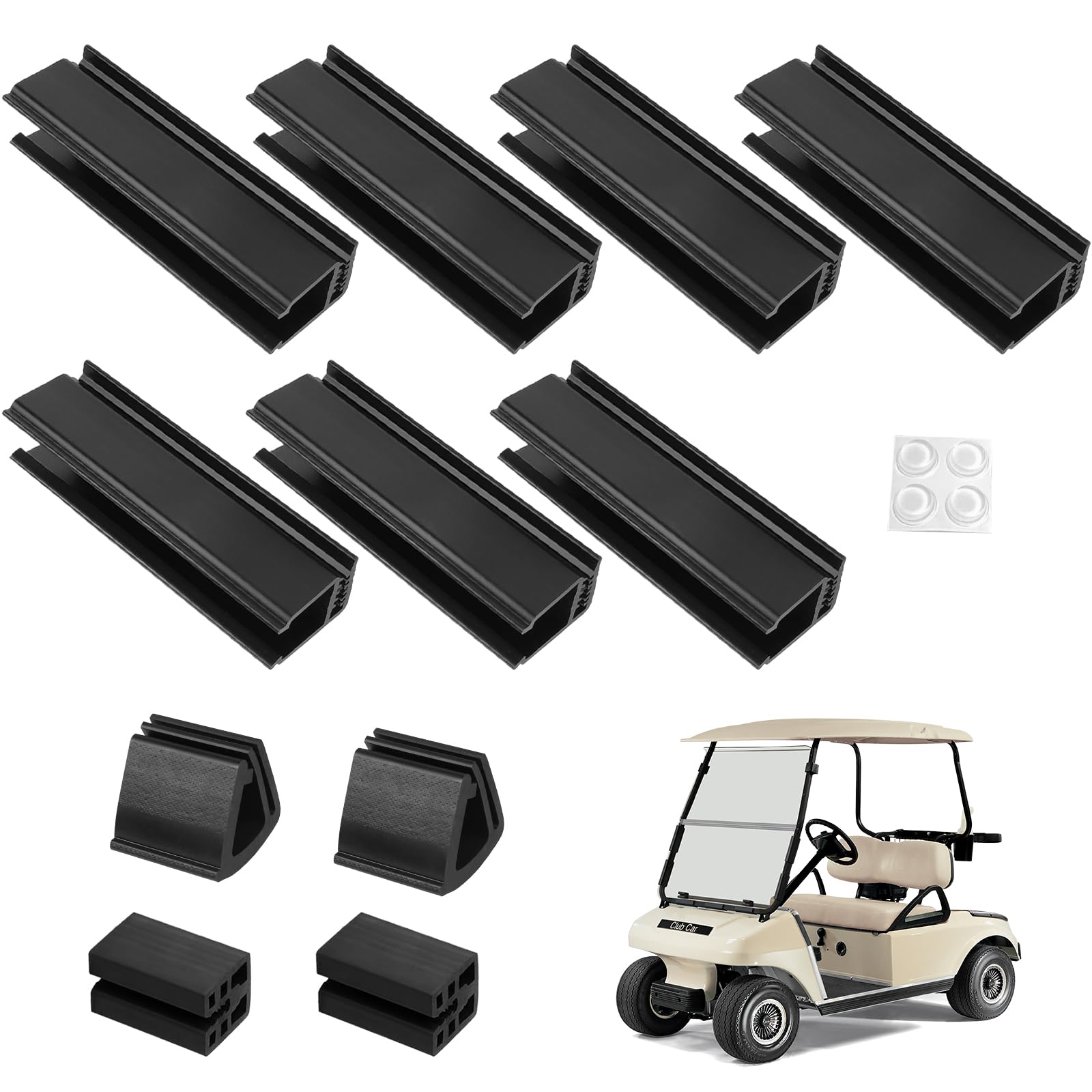 Snapklik.com : Cartalia Club Car DS Windshield Retaining Clips Kit ...