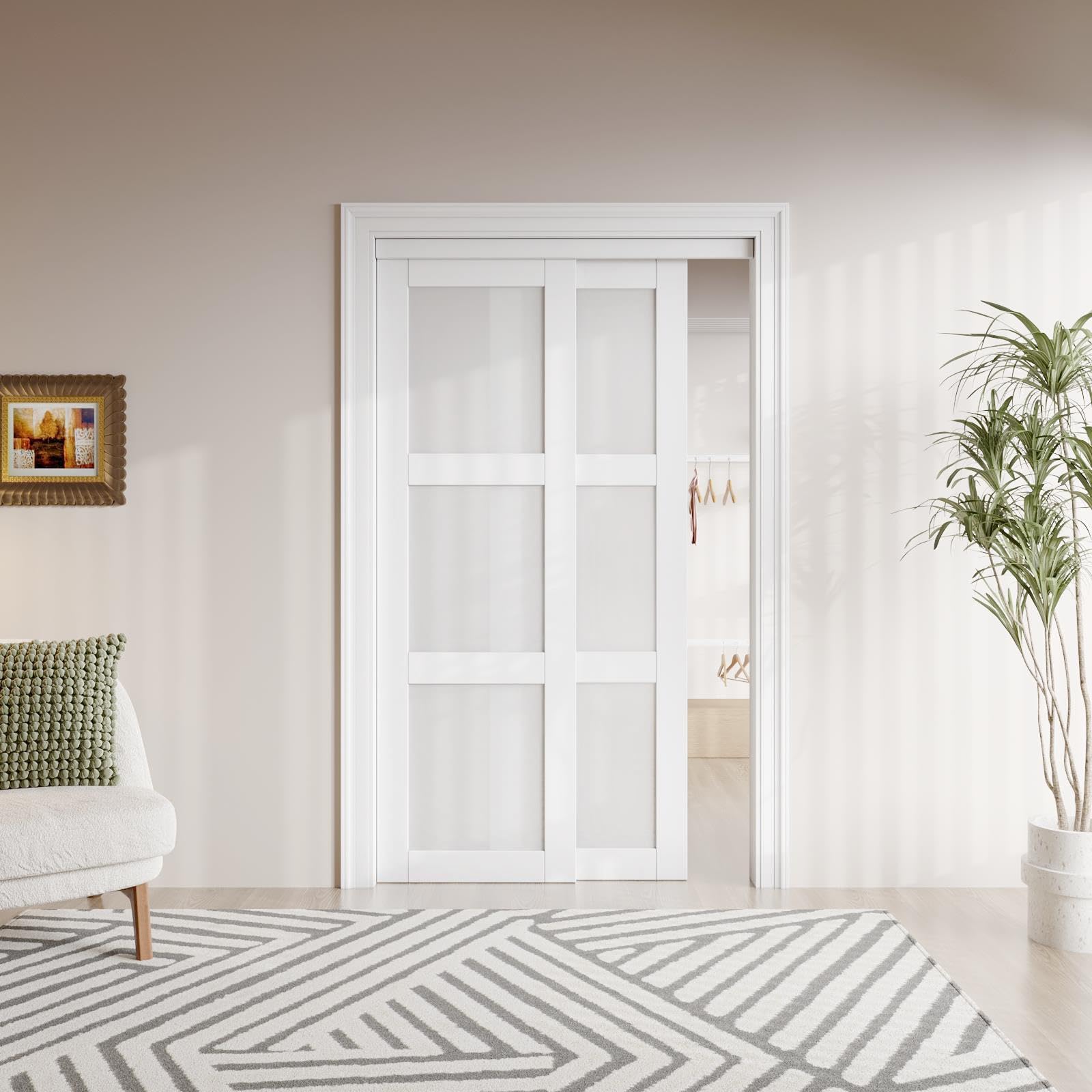 Amazon.com: Oriental Furniture 7 ft. Tall Zen Shoji Sliding Door Kit ...