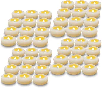 Amazon.com: JMTONE Floating Candles, Water-Activated 2.3" Flameless LED ...
