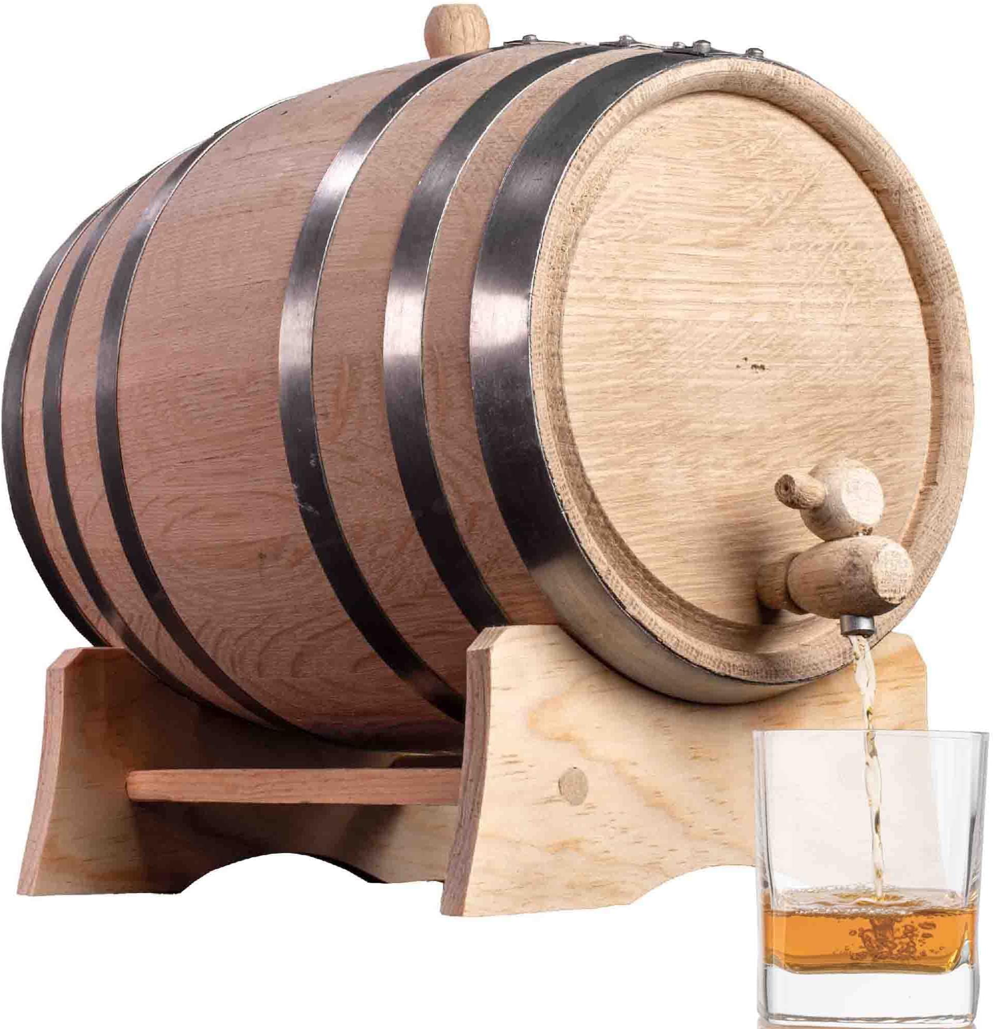 Amazon.com: 3 Liter Oak Aging Barrel (Distillery Series - Steel Hoops ...