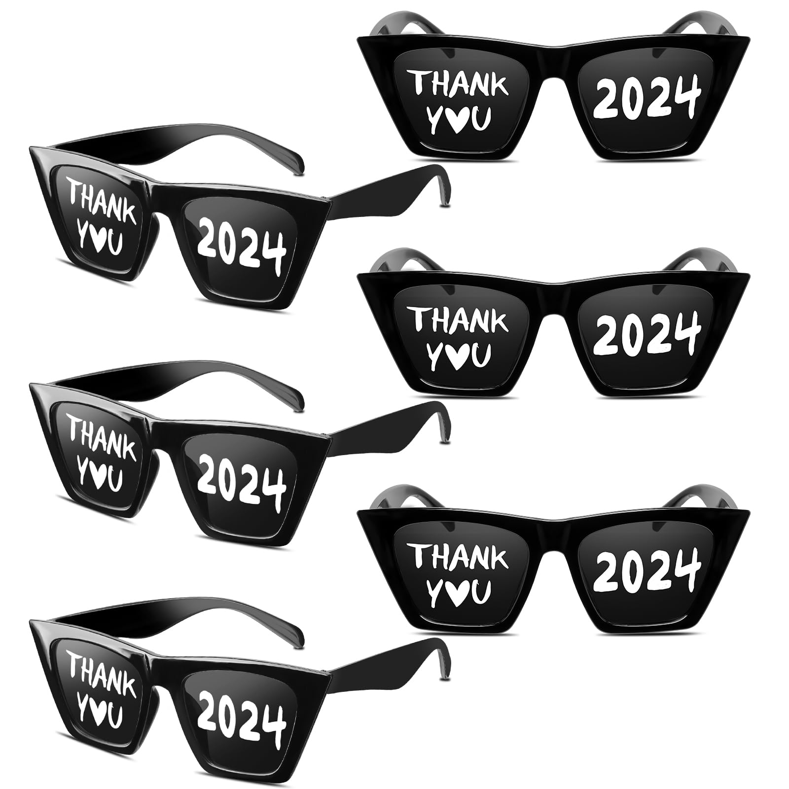 Amazon.com: Saysurey 6 Pcs New Years Eve Glasses 2025 Happy New Year's ...