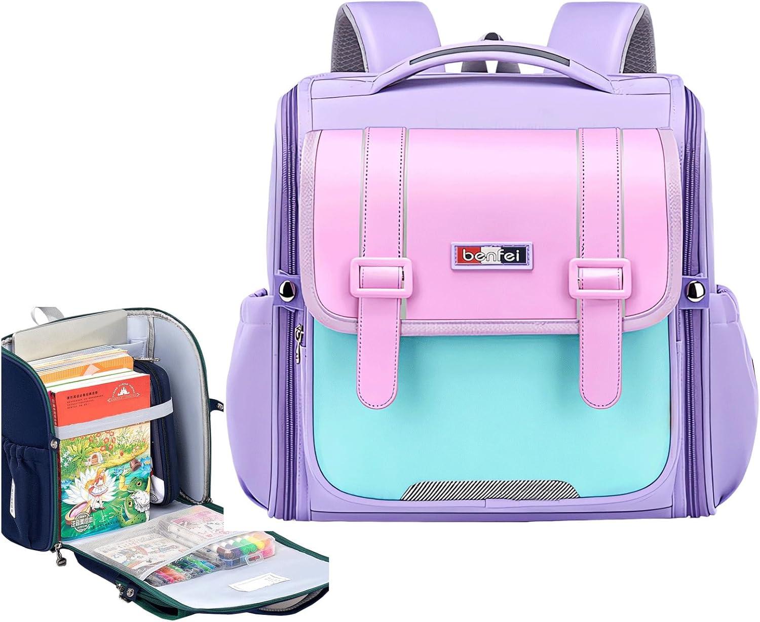 Amazon.com | KEBEIXUAN Backpacks for Girls Stylish Foldable Kids ...