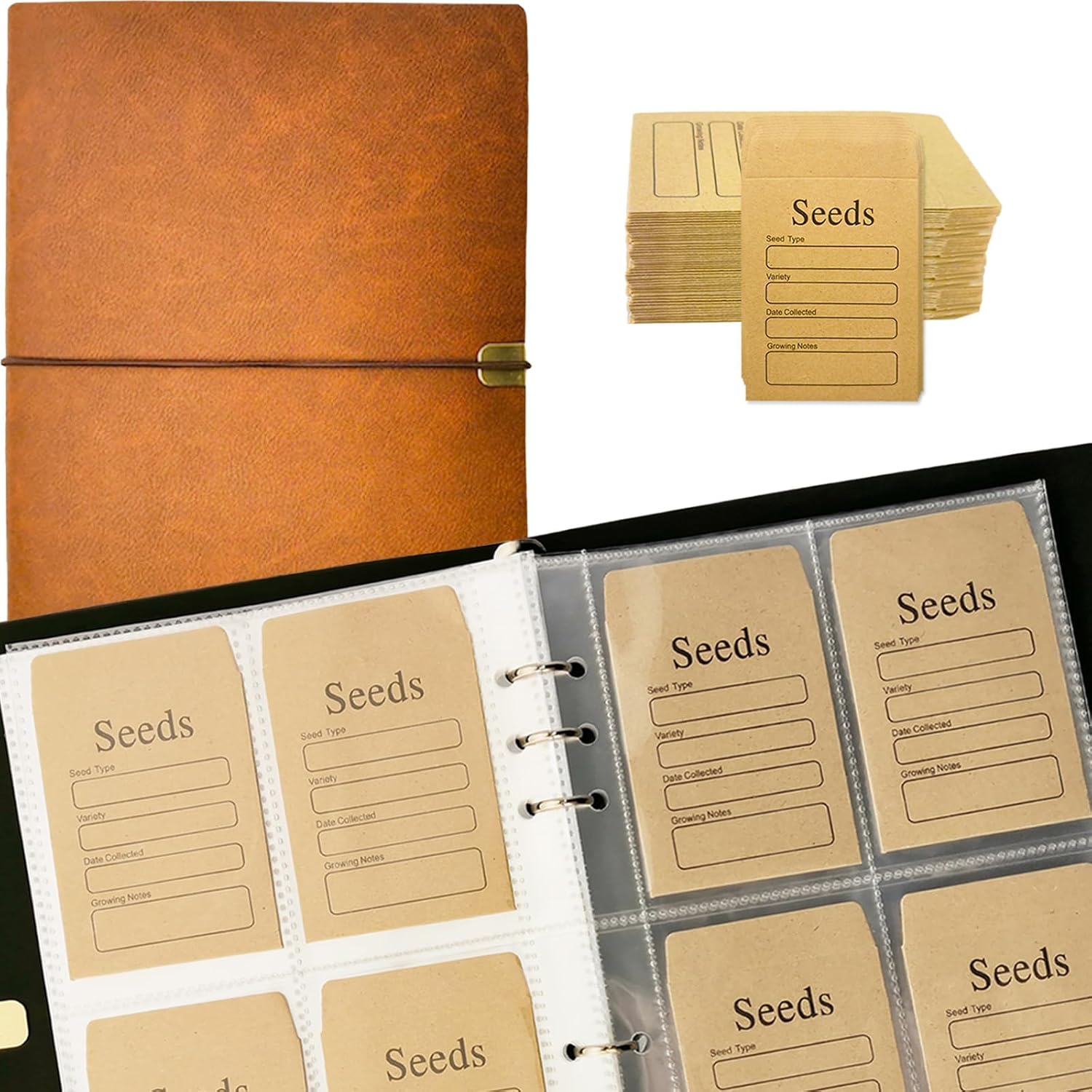 Amazon.com: Seed Storage Organizers - Set of 80 Resealable Seed ...