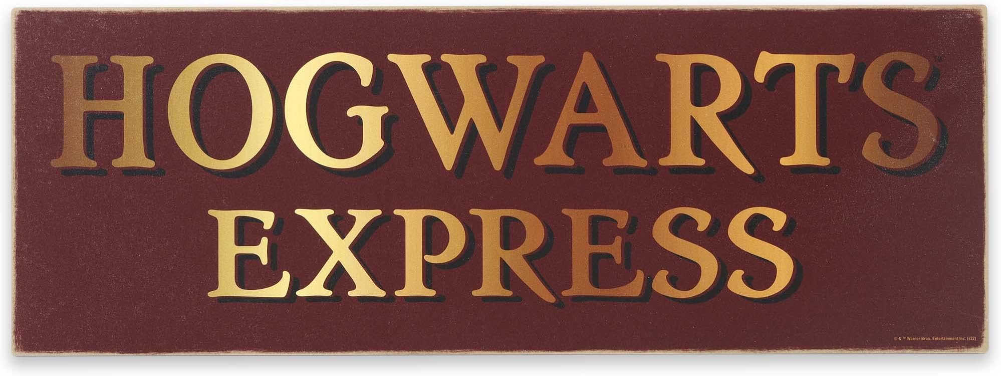 Amazon.com: Harry Potter Hogwarts Express Wood Wall Decor - Large ...