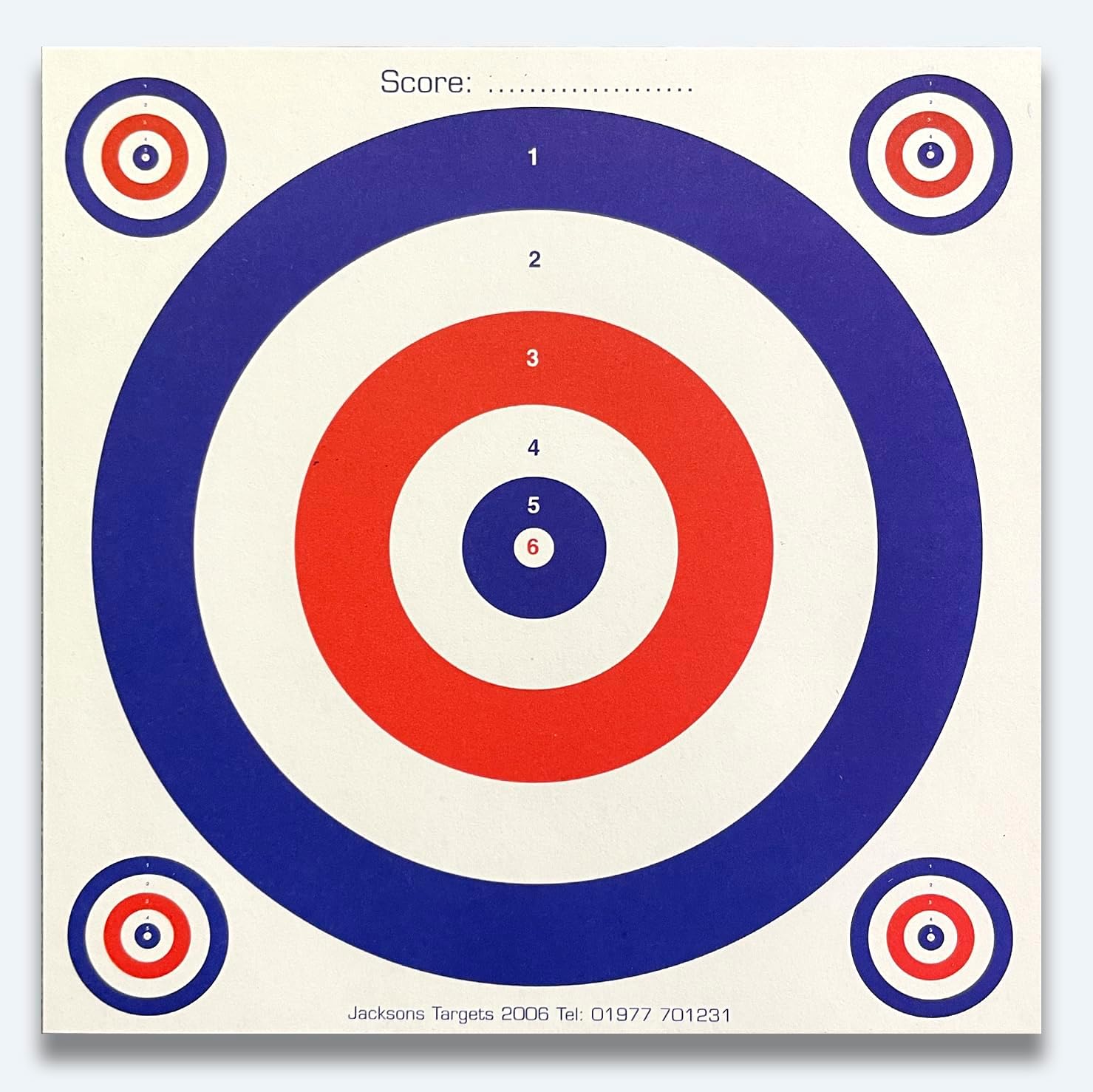 50 PAPER TARGETS Air Gun Pistol Rifle Pellet 14x14cm 100gsm Shooting ...