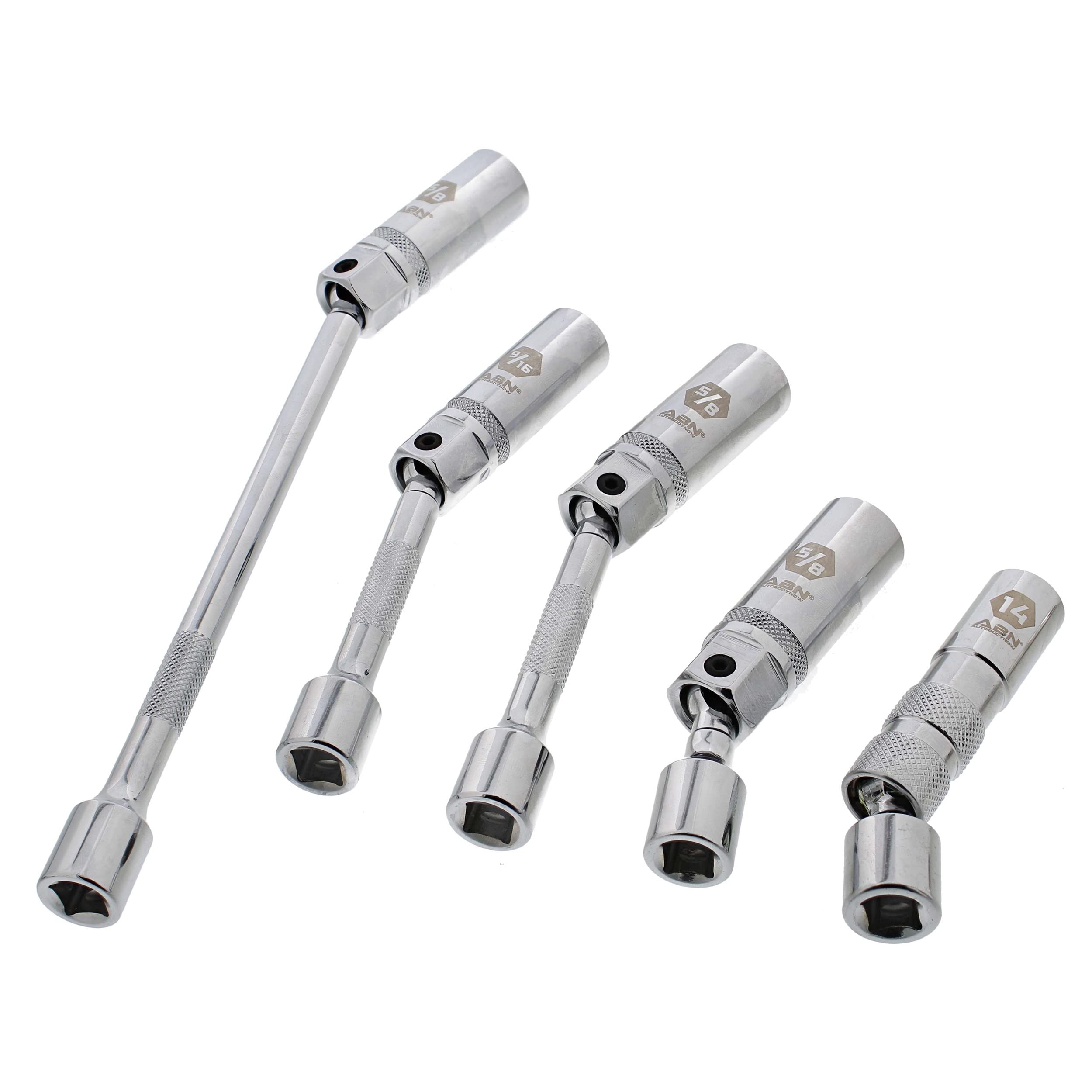 Snapklik.com : Spark Plug Socket Kit - 5 Piece 360-degree Magnetic ...