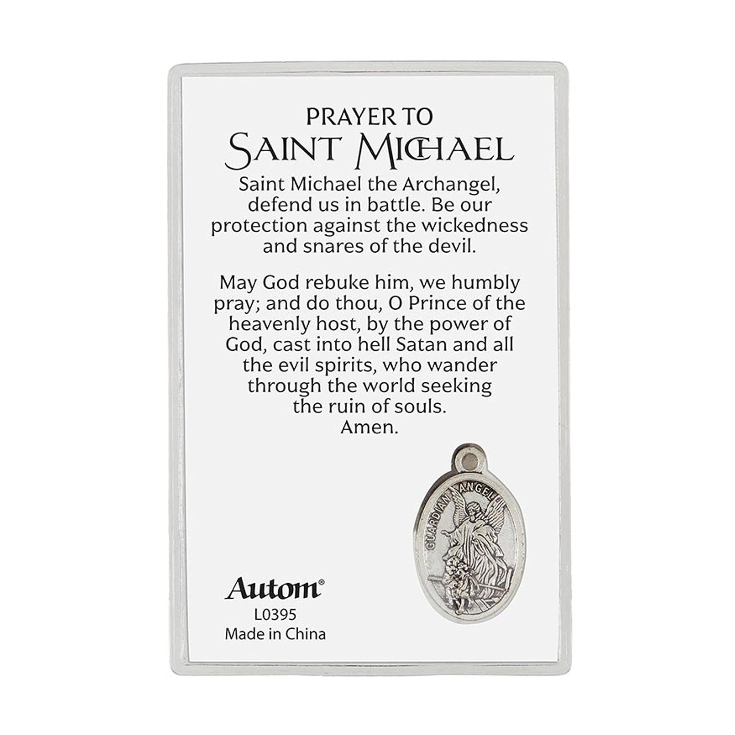 Snapklik.com : Holy Lines St. Michael Guardian Angel Laminated Wallet ...