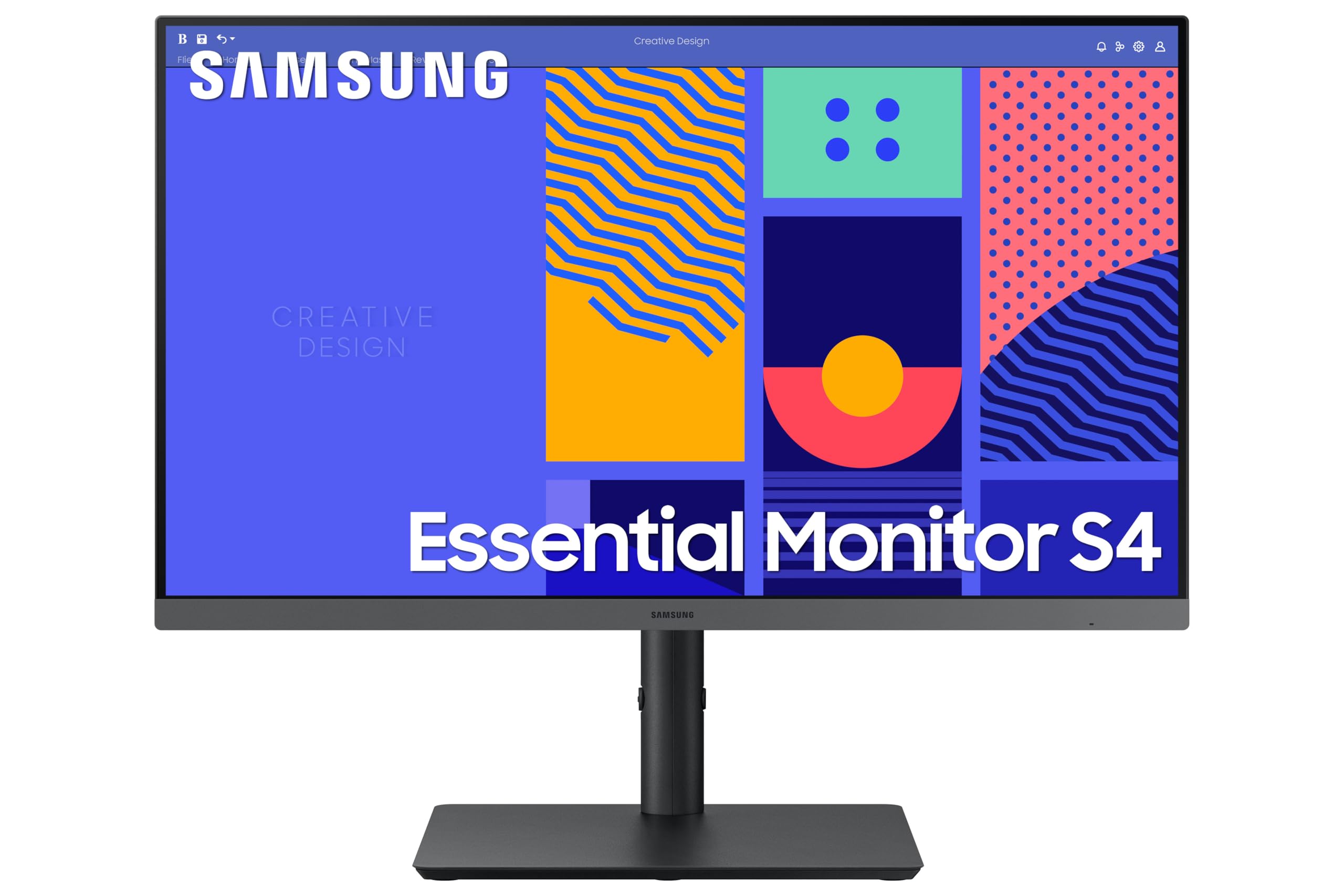 Samsung 24-inch Full HD IPS Panel, Borderless Display, Height ...