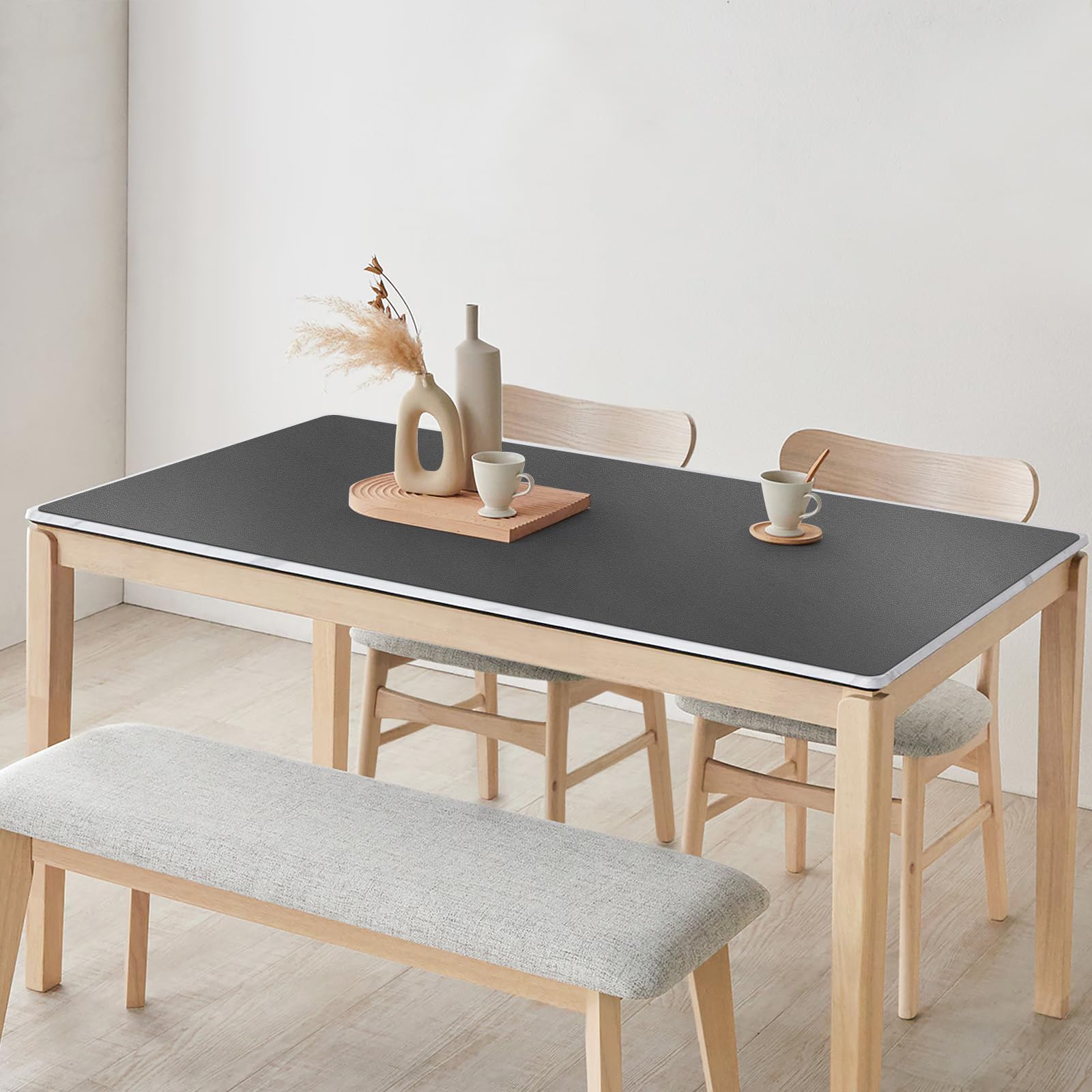 Amazon.com: FURKIT Dark Gray Plastic Table Protector Cover Pad, 1.5mm ...