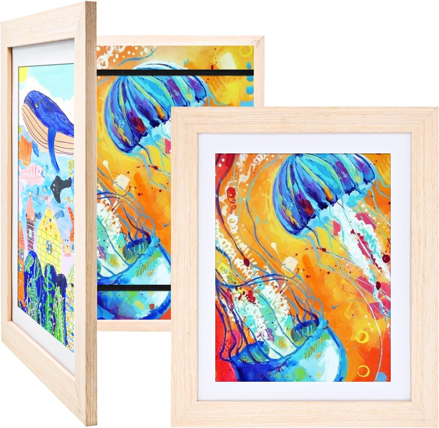 Amazon.com: Alaska's Business 2-Pack Kids Artwork Frames Changeable ...